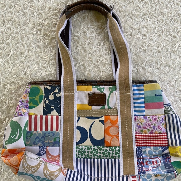 Coach | Bags | Colorful Patchwork Coach Tote Bag Purse | Poshmark